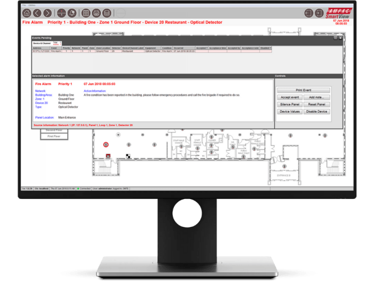 SmartView Graphical Event Management System - Ampac